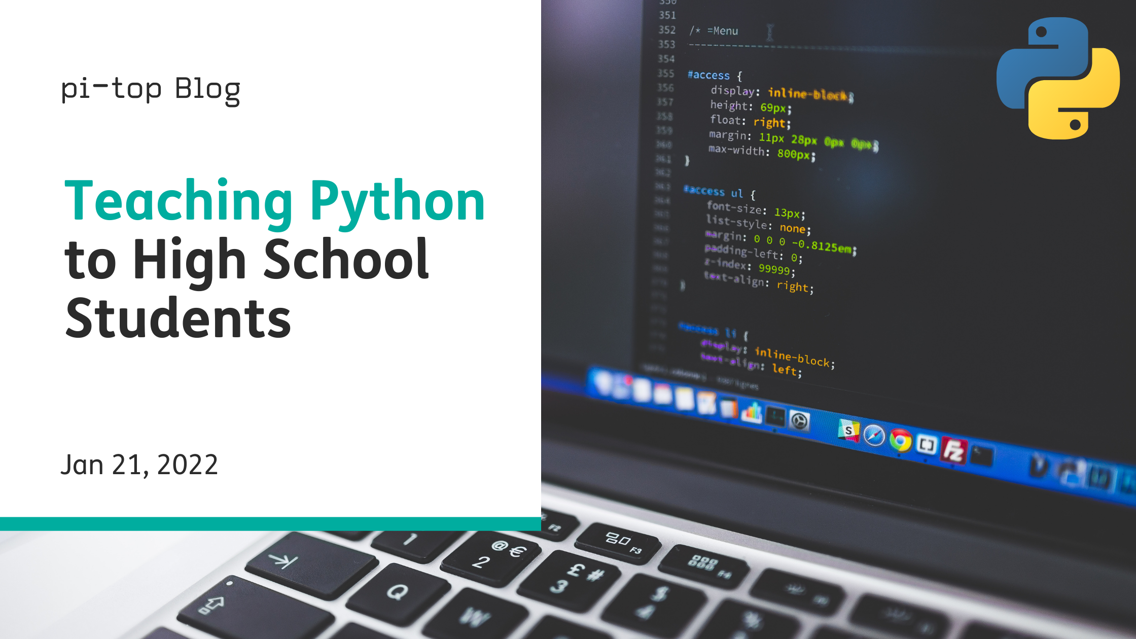 Teaching Python to High School Students Teaching Python to High School Students